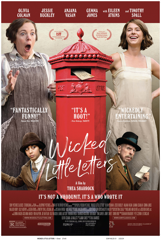 Wicked Little Letters poster – Elements of Madness